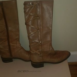 BCBGeneration | Shoes | Bcbgeneration Brown Leather Boots 9m | Poshmark